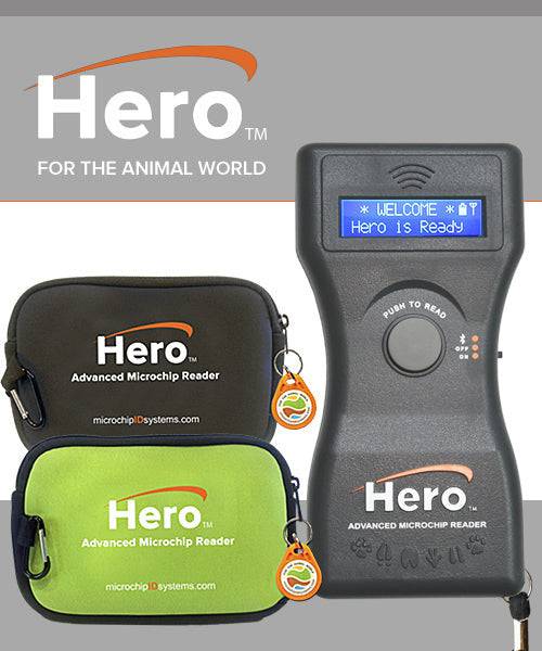 Hero Handheld Universal Microchip Reader With Bluetooth Connectivity C ...